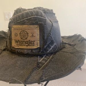 Wrangler | Accessories | Custom Jean Cowboy Hat | Poshmark
